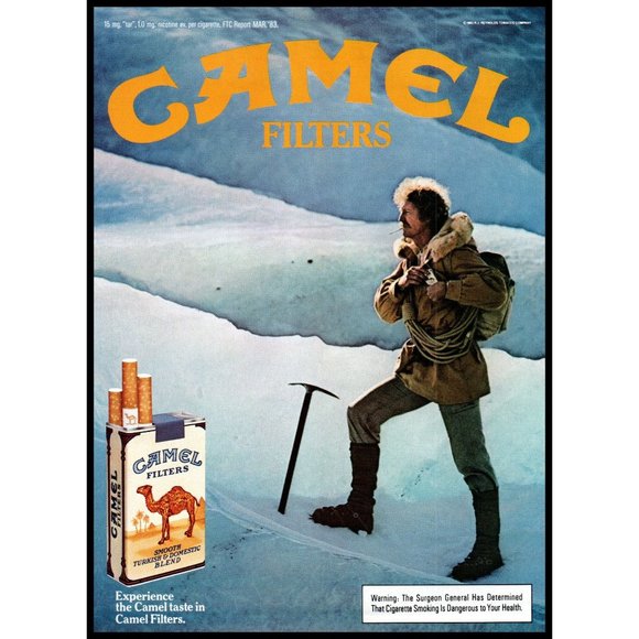 Camel | Art | 984 Camel Filters Cigarettes Vintage Print Ad Man Nature ...